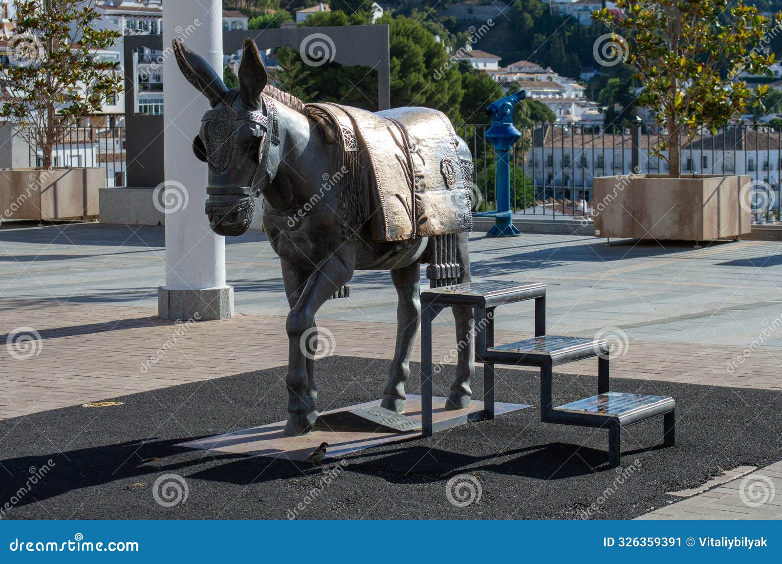 Donkey Monument in Mijas, Spain Editorial Photo - Image of iconic ...
