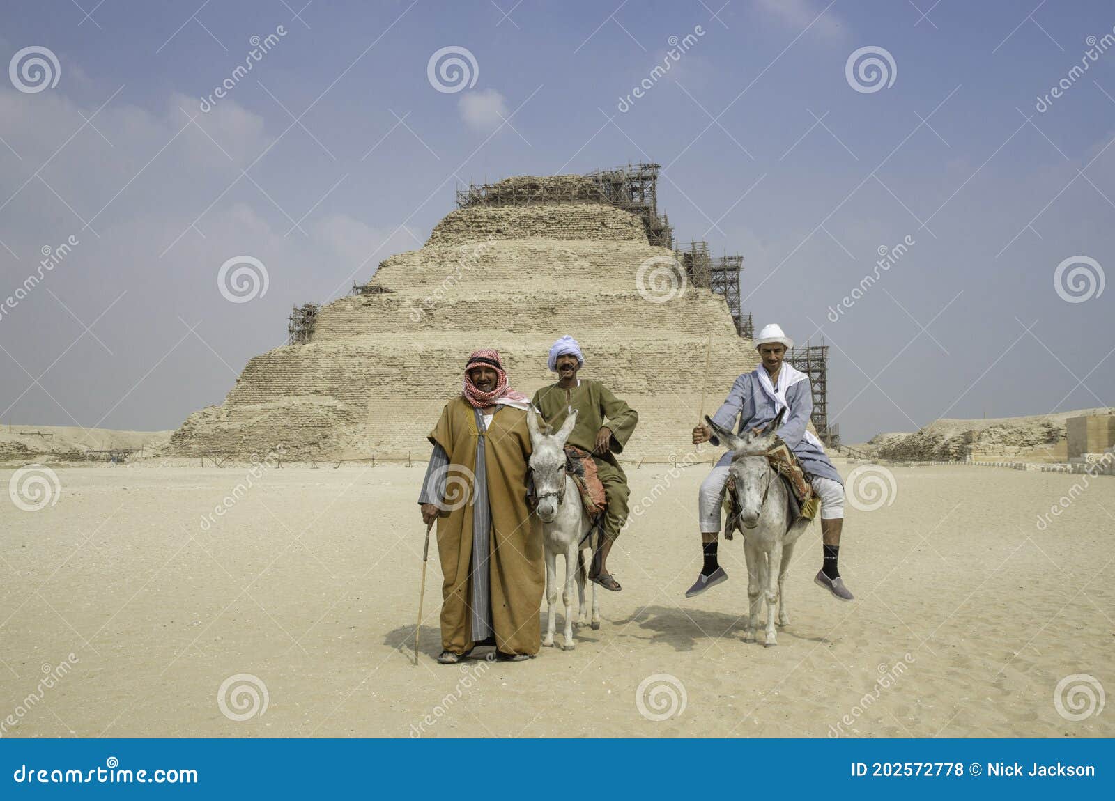Donkey Riders at the Egyptian Pyramids Editorial Stock Photo - Image of ...
