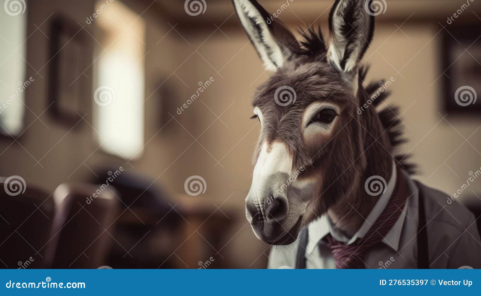 Donkey in Suit. Successful Businessman Stock Image - Image of costume ...