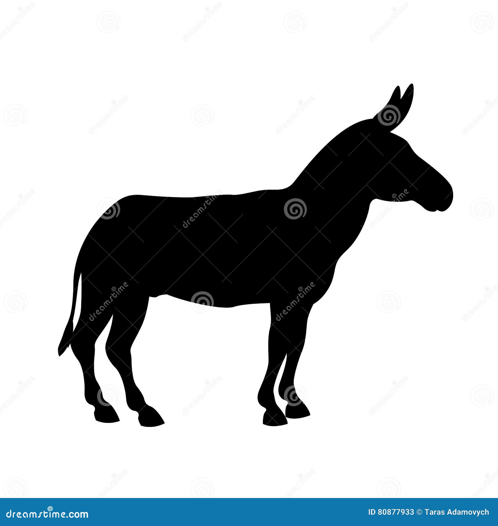 Donkey. Vector Drawing | CartoonDealer.com #52022018