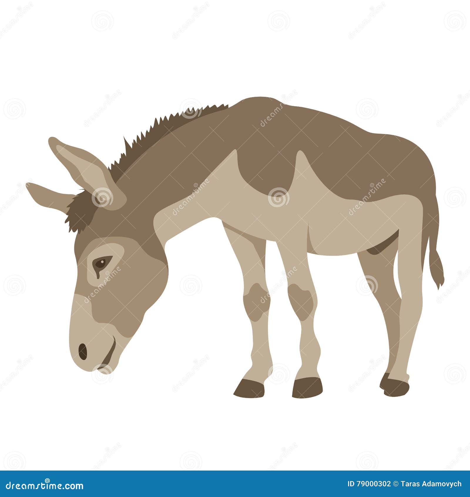 Donkey Vector Illustration Silhouette | CartoonDealer.com #140353892
