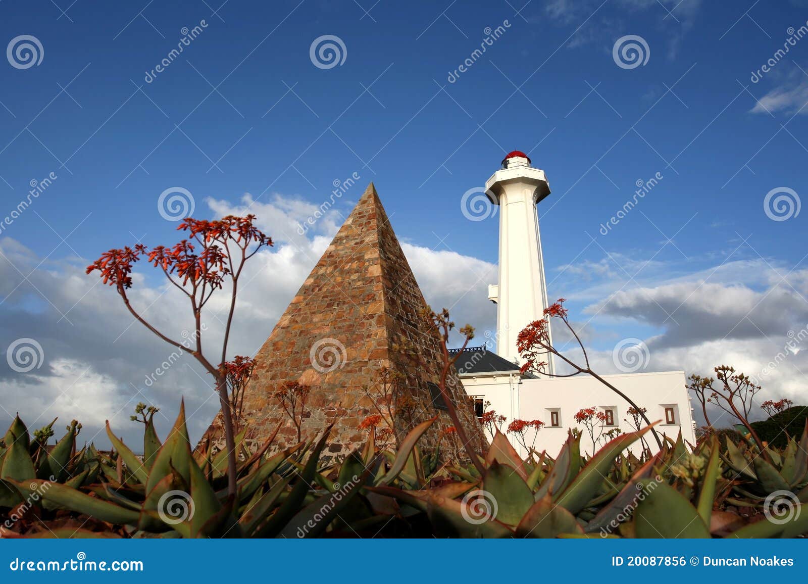 Donkin Pyramid and Lighthouse Stock Photo - Image of donkin, lighthouse ...