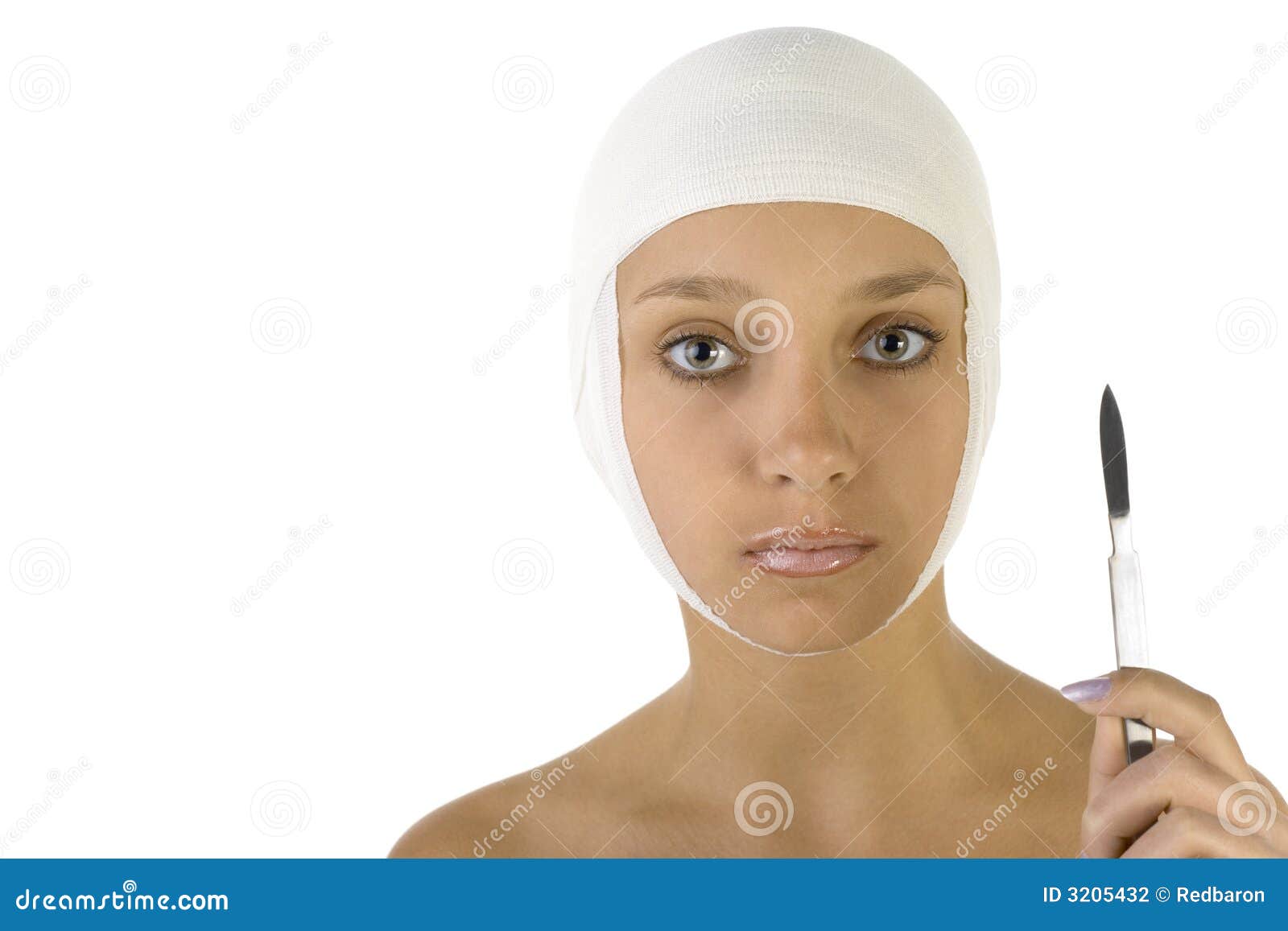 Donna Con Il Bisturi Immagine. Immagine: 3205432