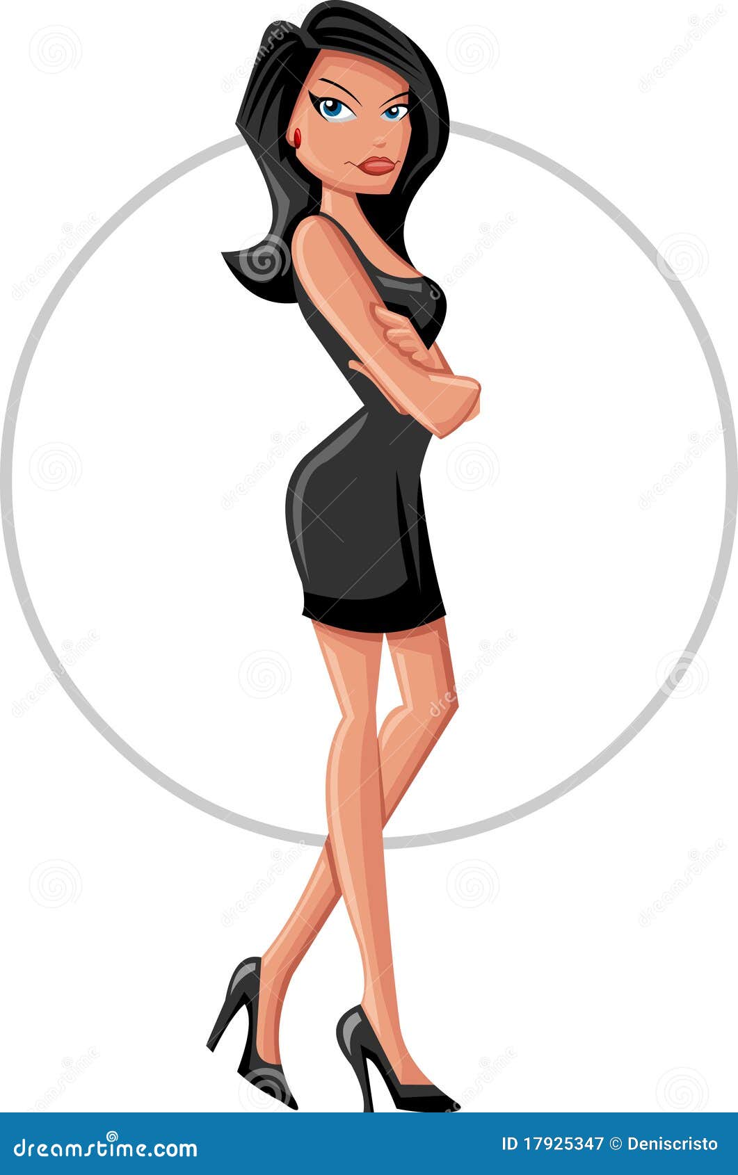 Donna del fumetto illustrazione vettoriale. Illustrazione di donna ...