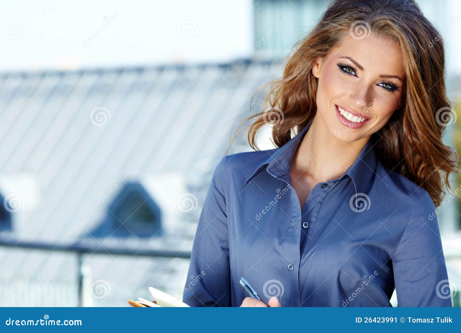 Donna Dell'agente Immobiliare Immagine Stock - Immagine di finanza ...