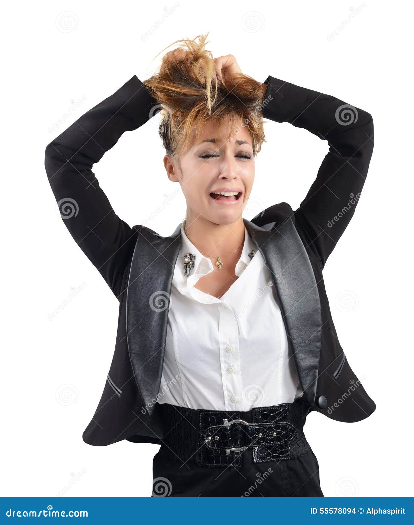 Donna di affari disperata fotografia stock. Immagine di finanziario ...