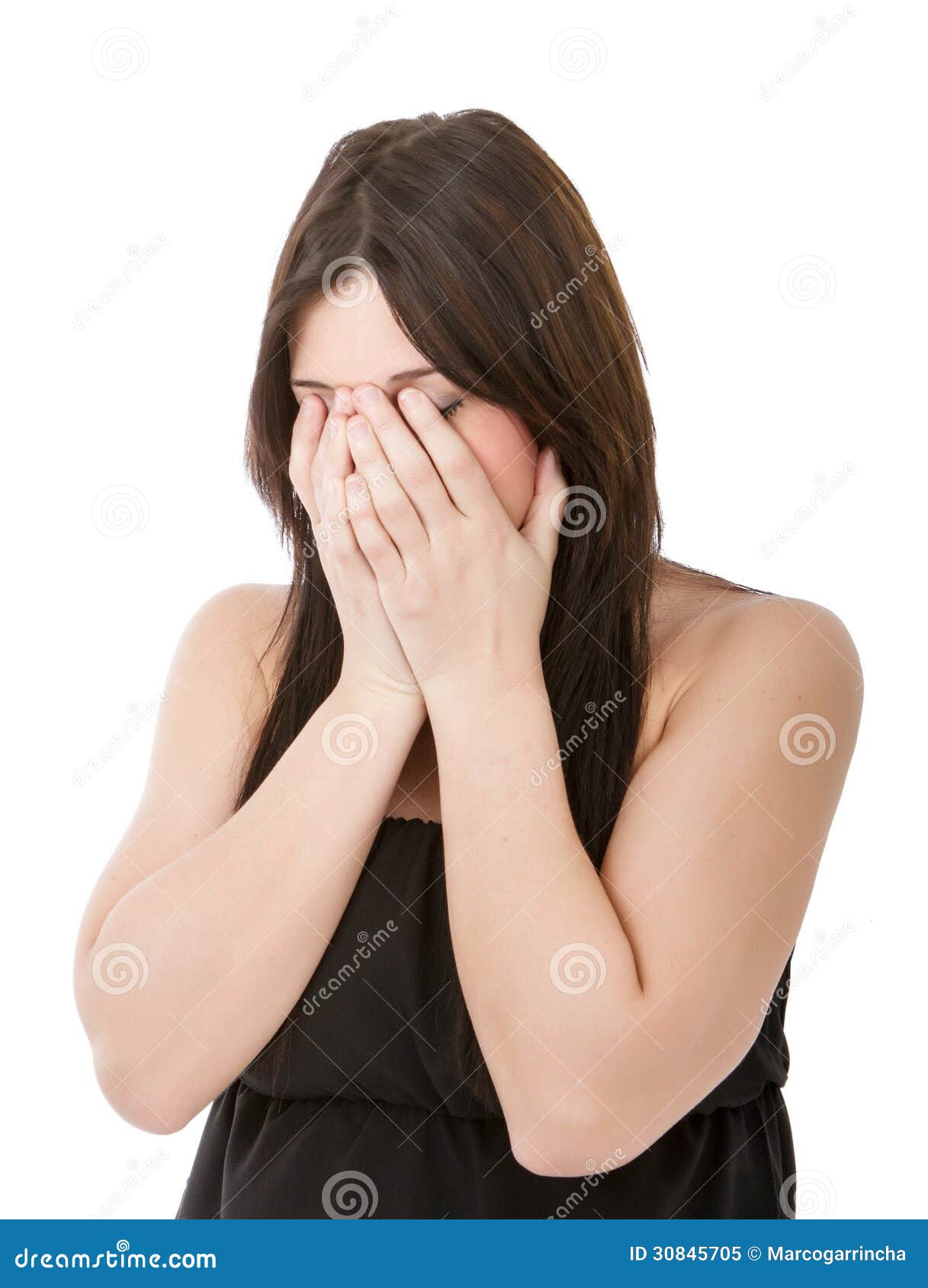 Donna disperata immagine stock. Immagine di disappunto - 30845705