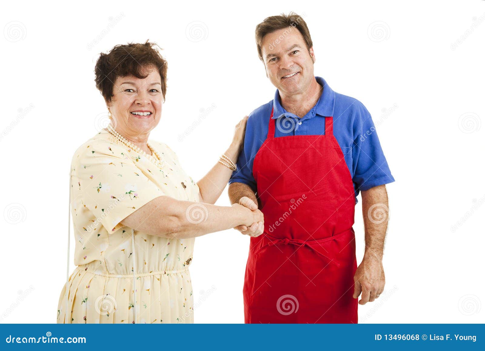 Donna ed operaio fotografia stock. Immagine di impiegato - 13496068