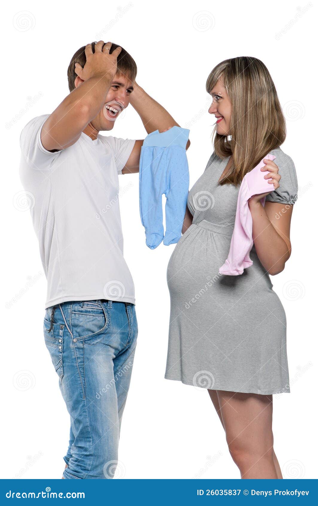 Donna Incinta Con Il Marito Immagine Stock - Immagine di coppie ...