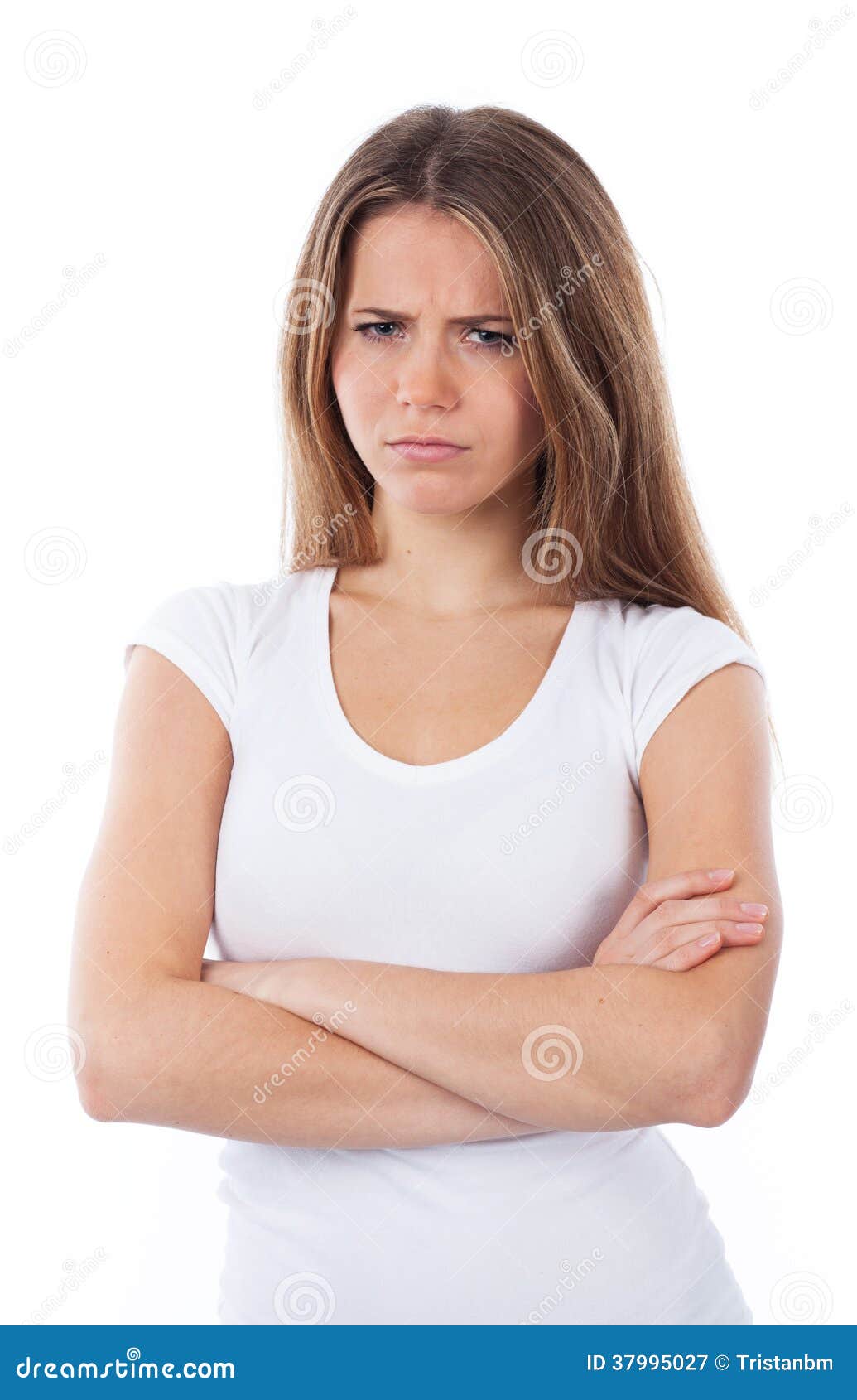 Donna irritata immagine stock. Immagine di spazio, infastidito - 37995027