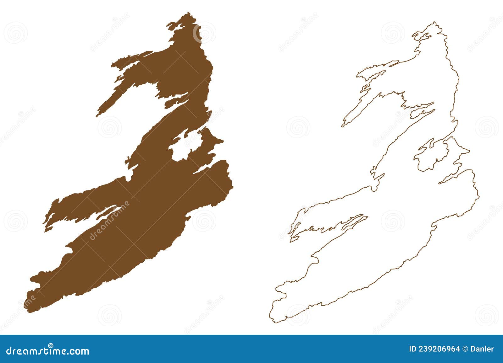 Donna Outline Map Cartoon Vector | CartoonDealer.com #357644179