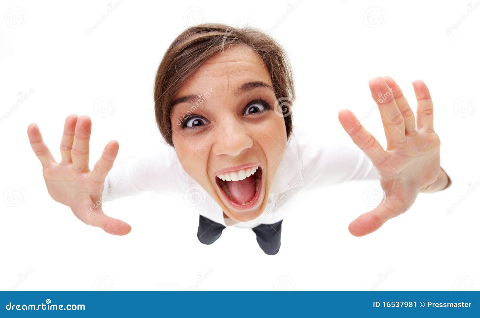 Donna isterica immagine stock. Immagine di ragazza, caucasico - 16537981