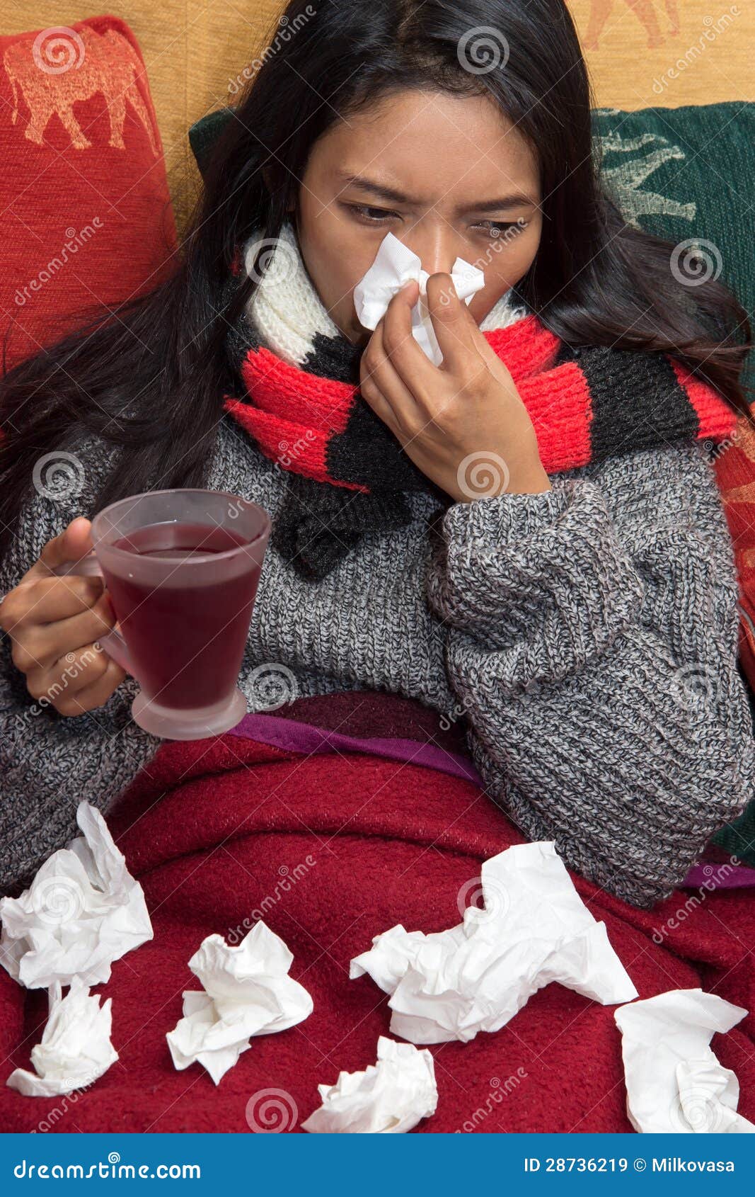Donna malata immagine stock. Immagine di colpo, cura - 28736219