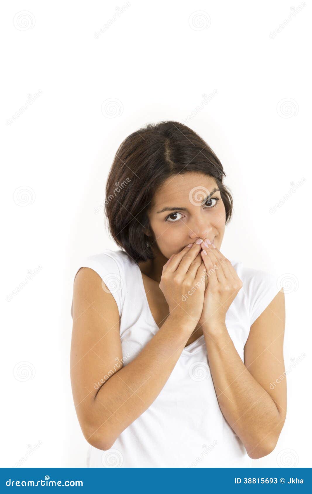 Donna timida di bellezza immagine stock. Immagine di flirtare - 38815693