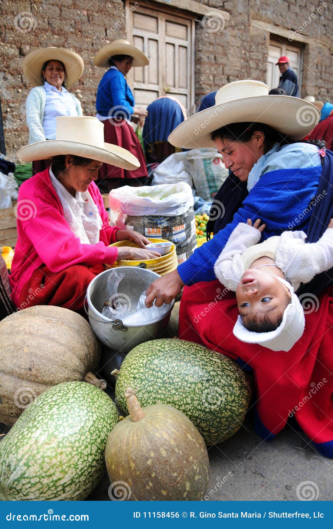 Donne Al Servizio Peruviano Fotografia Editoriale - Immagine di ...