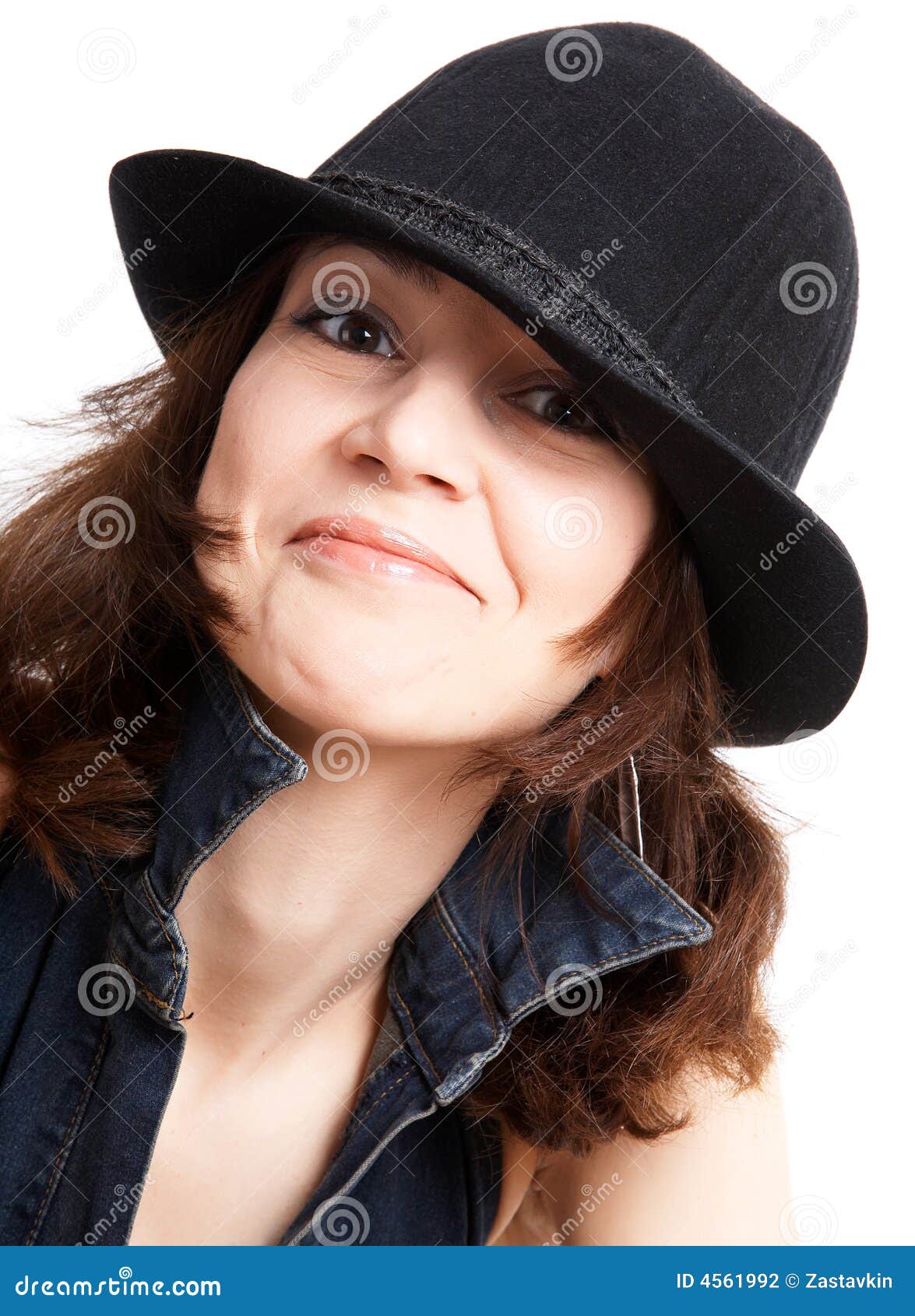 Donne in cappello fotografia stock. Immagine di modello - 4561992