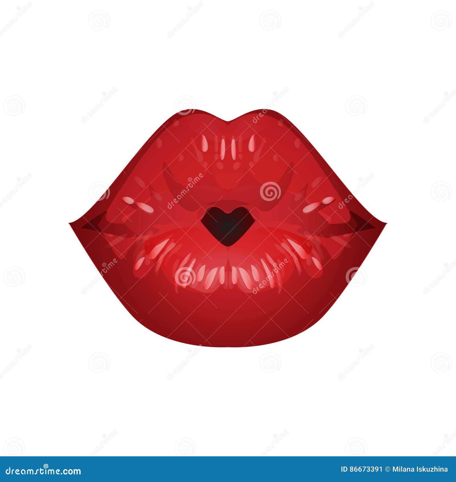 Donne Delle Labbra, Bacio, Bocca Illustrazione Vettoriale ...