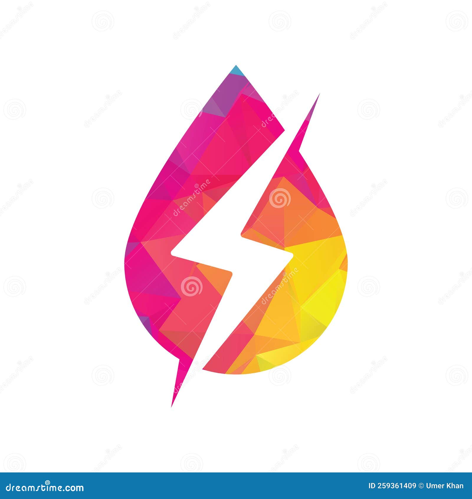 Donner-Drop-Logo-Design-Symbol-Vektorvorlage. Vektor Abbildung ...