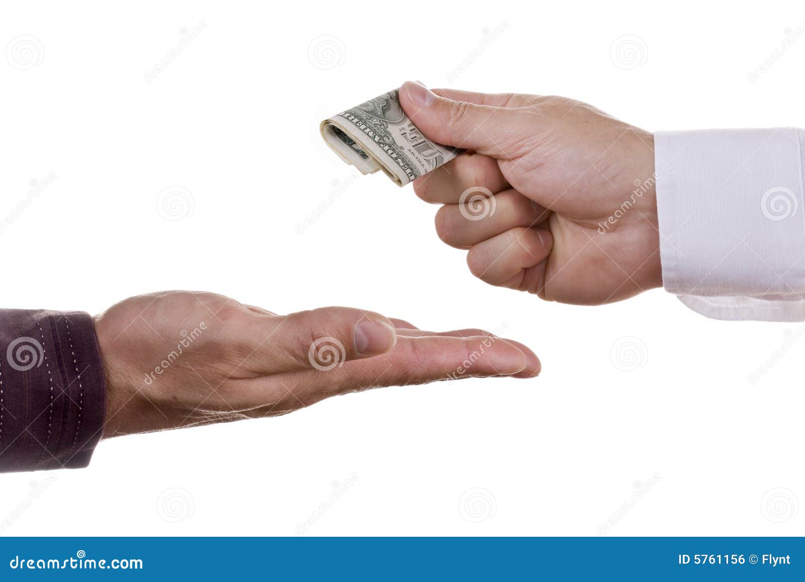 Donner l'argent photo stock. Image du paiement, isolement - 5761156