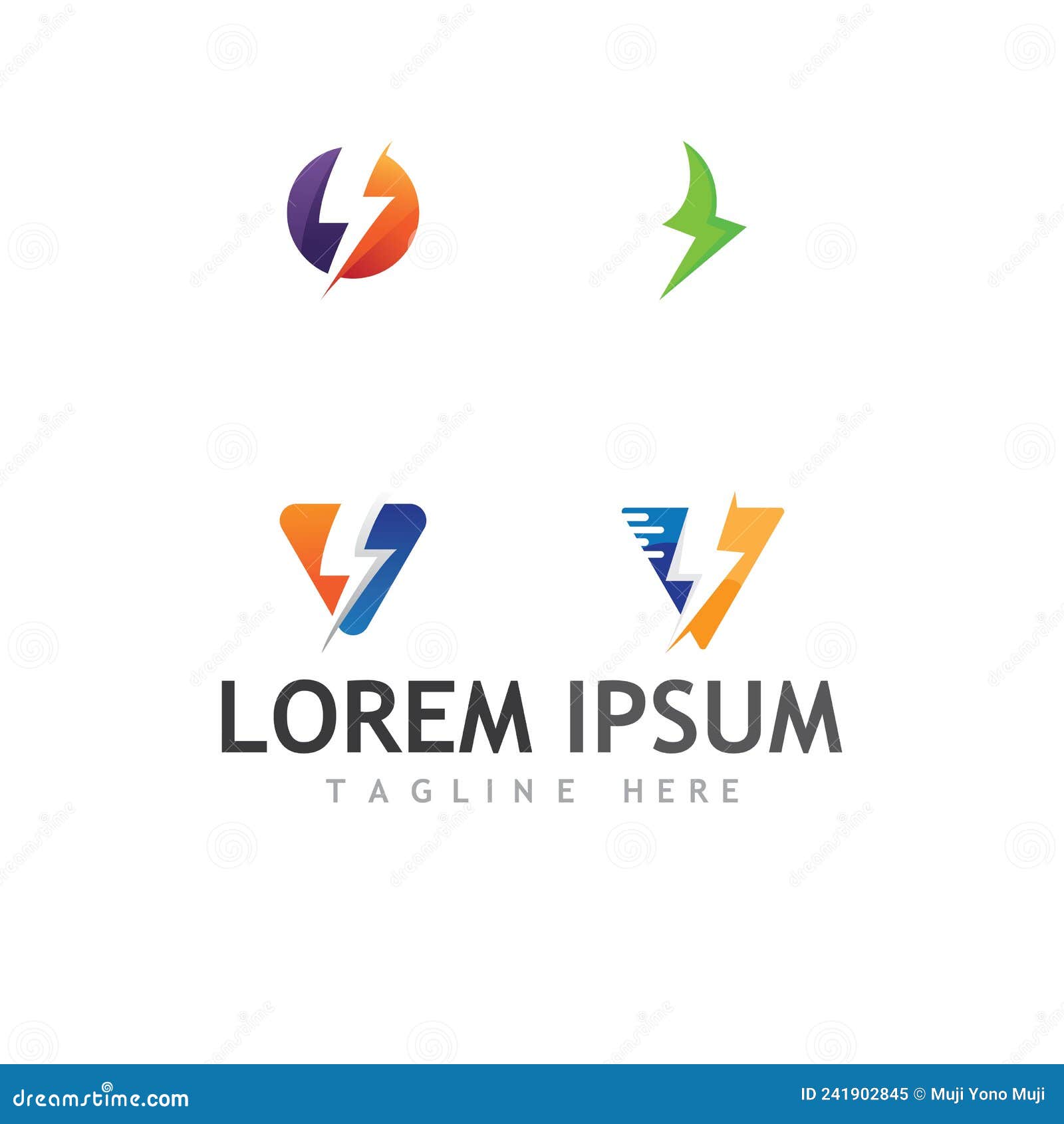 Donner-Logo Und Symbolbilder Vektor Abbildung - Illustration von ...