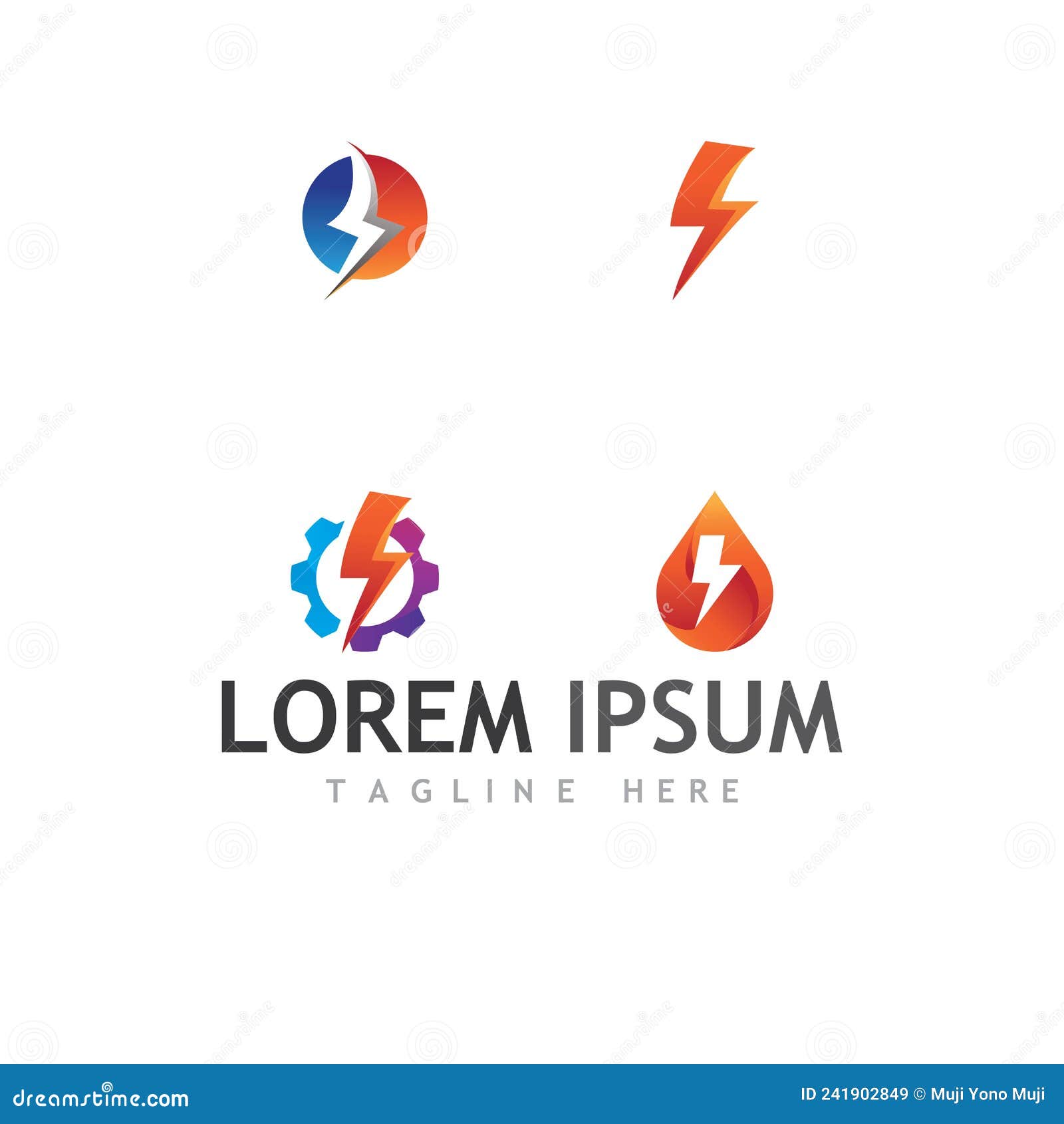 Donner-Logo Und Symbolbilder Vektor Abbildung - Illustration von mode ...