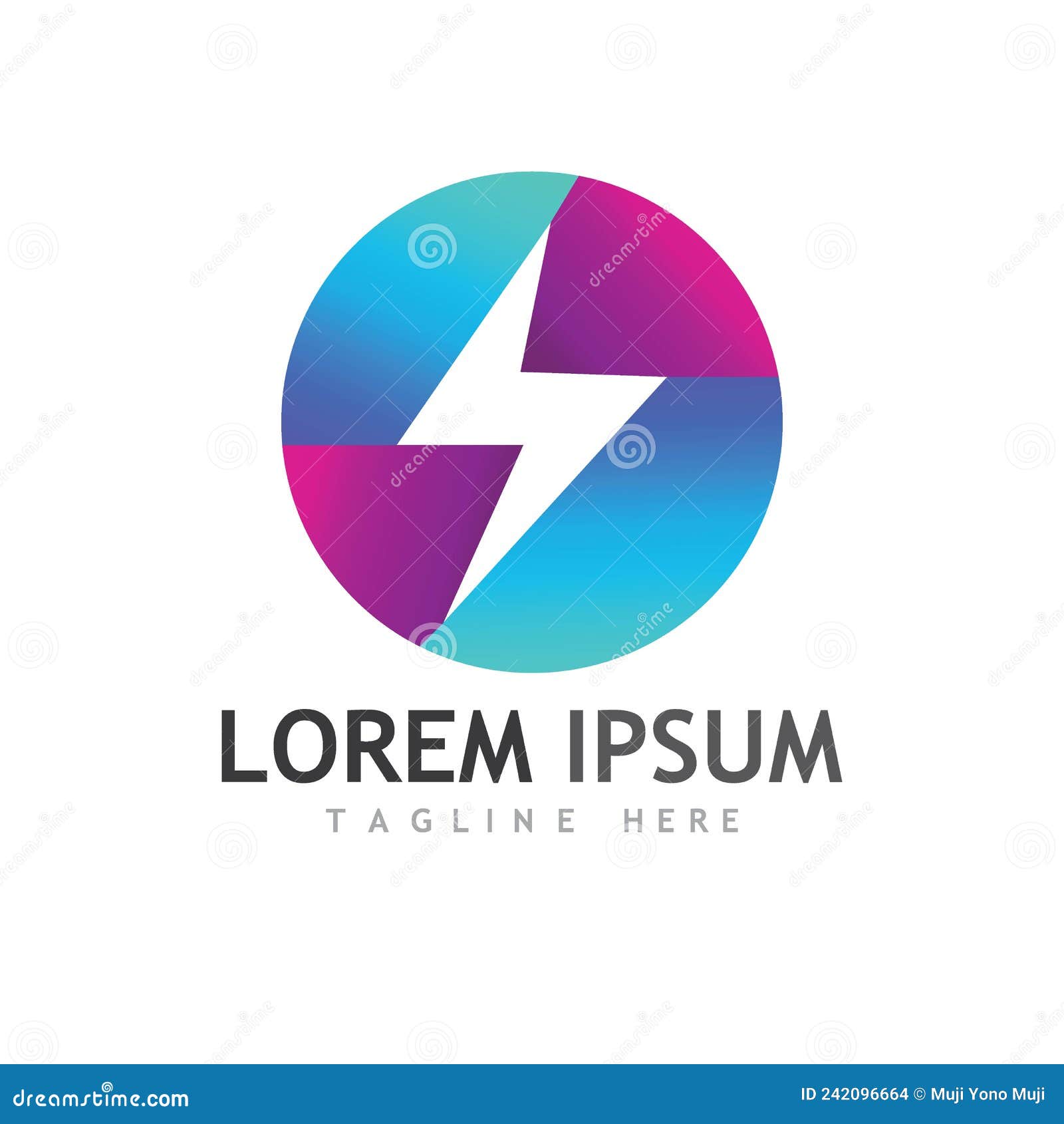 Donner-Logo Und Symbolbilder Vektor Abbildung - Illustration von ...