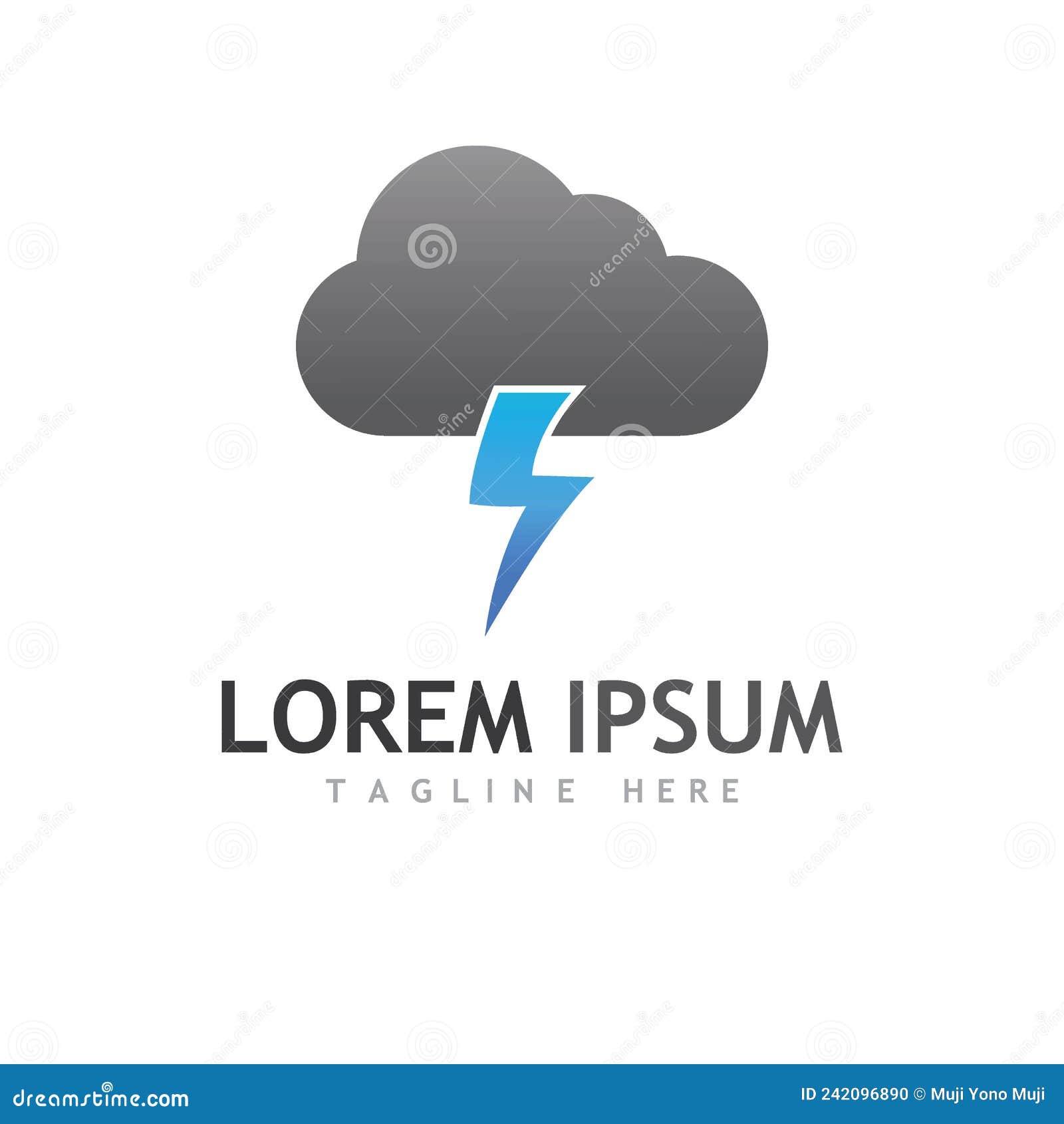 Donner-Logo Und Symbolbilder Vektor Abbildung - Illustration von ...