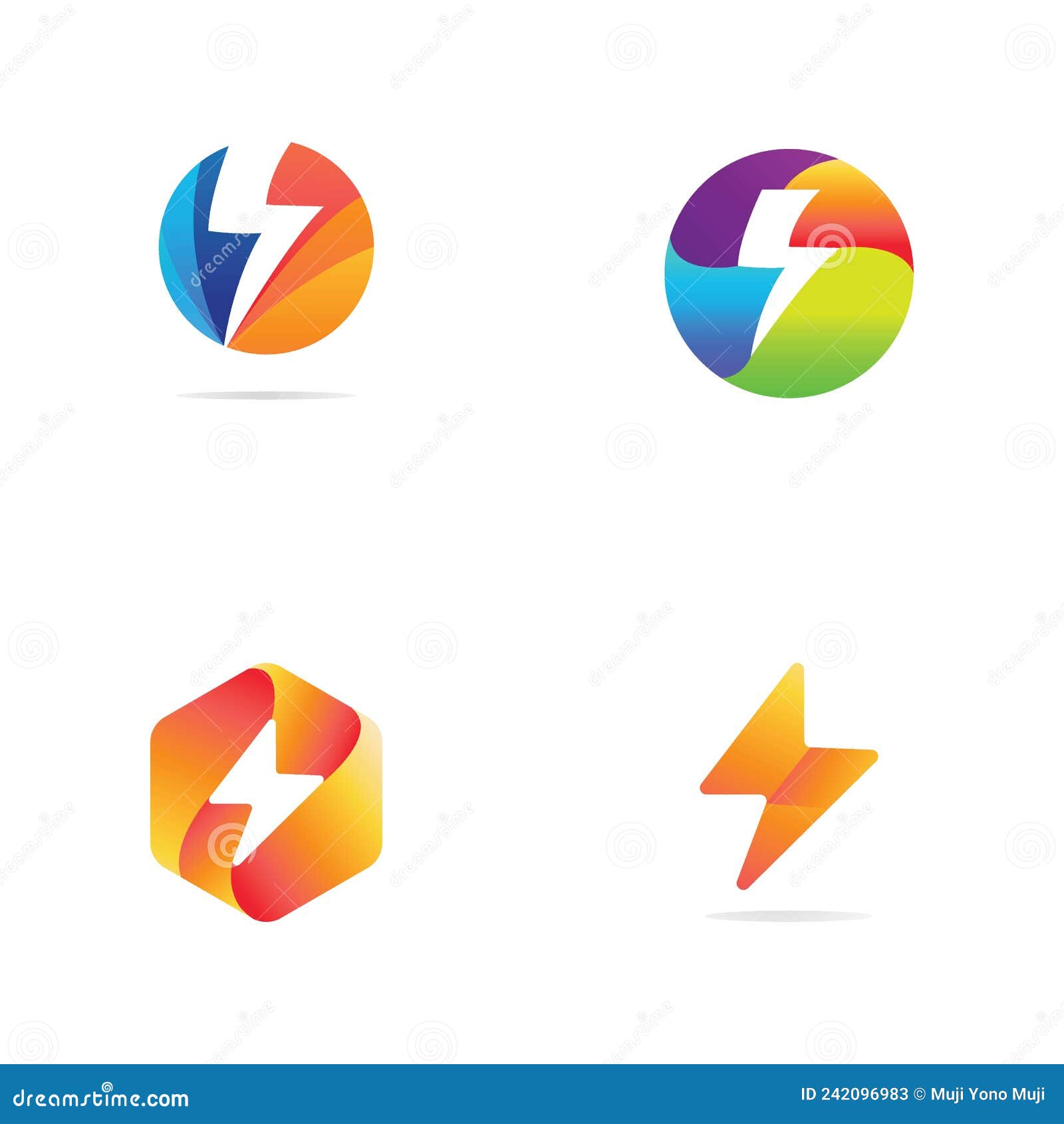 Donner-Logo Und Symbolbilder Vektor Abbildung - Illustration von ...