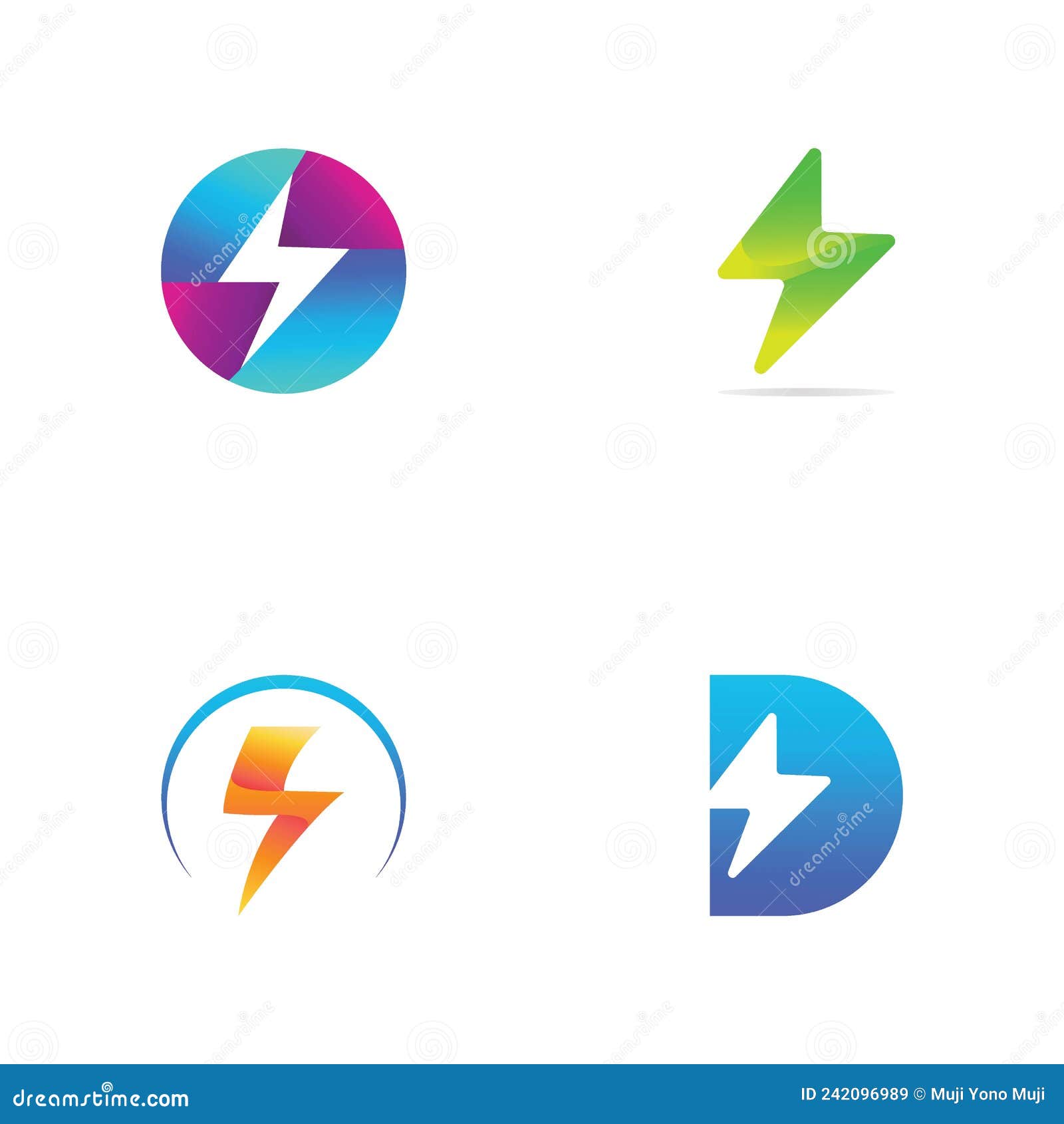 Donner-Logo Und Symbolbilder Vektor Abbildung - Illustration von ...