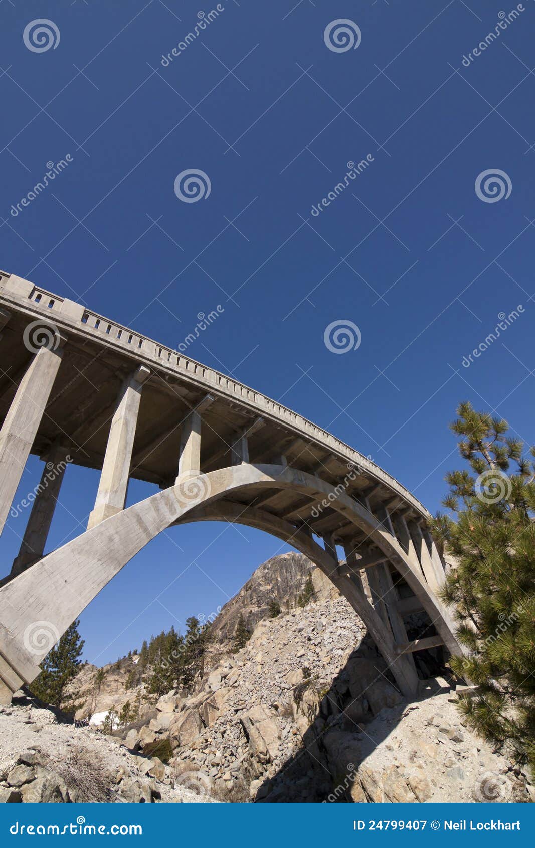 Donner Pass Bridge Blue stock image. Image of scene, byway - 24799407