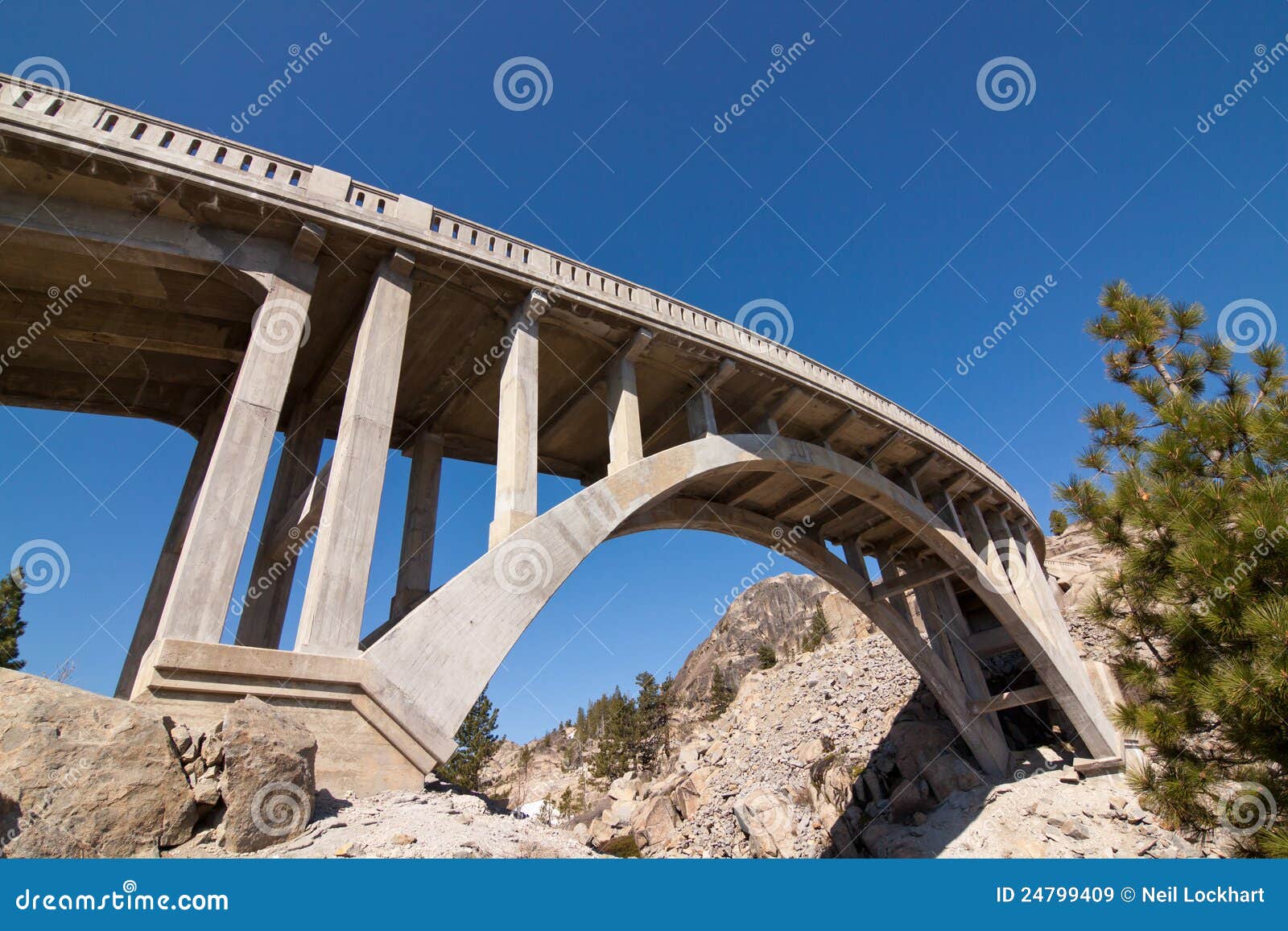 Donner Pass Rainbow Bridge stock image. Image of landscape - 24799409