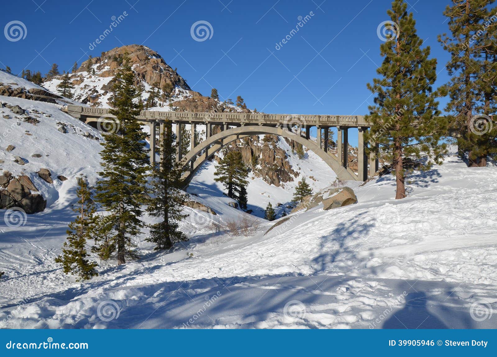 Donner Pass Road Bridge 2 stock photo. Image of mountains - 39905946