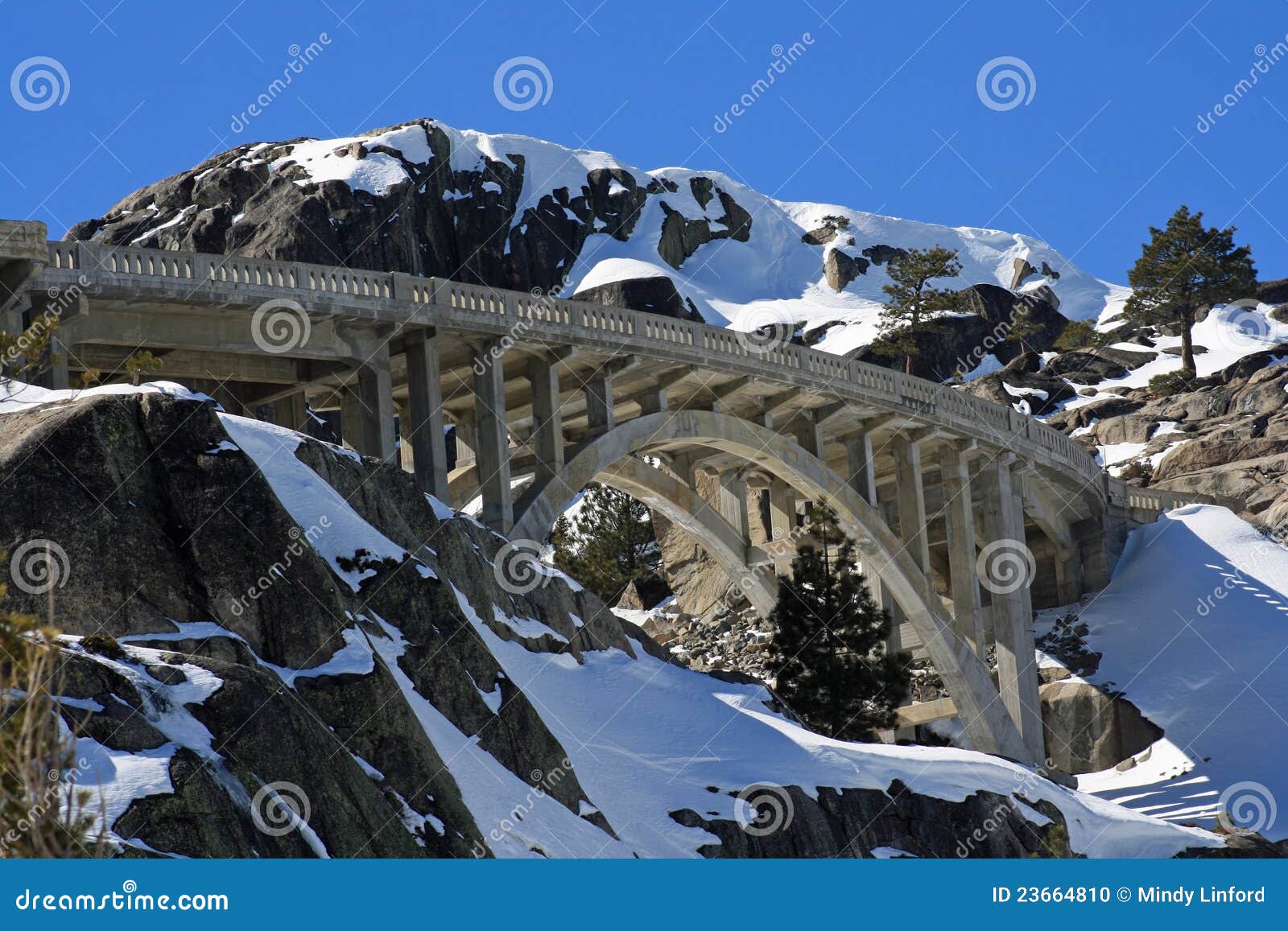 Donner Summit Bridge stock photo. Image of interstate - 23664810