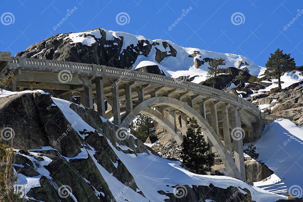 Donner Summit Bridge stock photo. Image of interstate - 23664810
