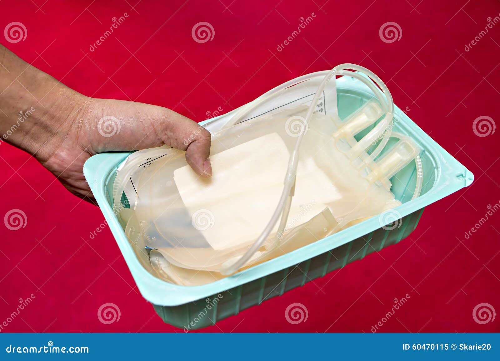 Donor Holding Empty Blood Bag Stock Image - Image of transfusion, stuff ...