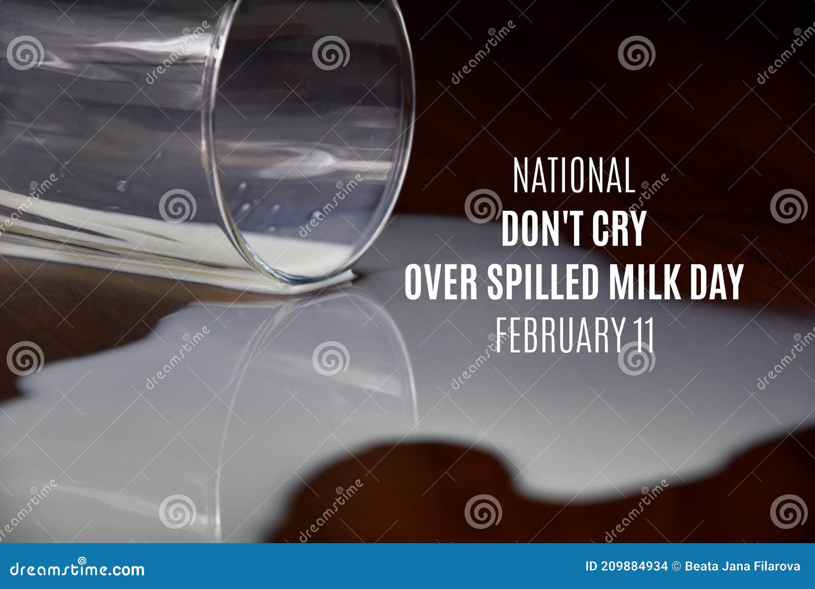 National Don`t Cry Over Spilled Milk Stock Images Stock Photo - Image ...