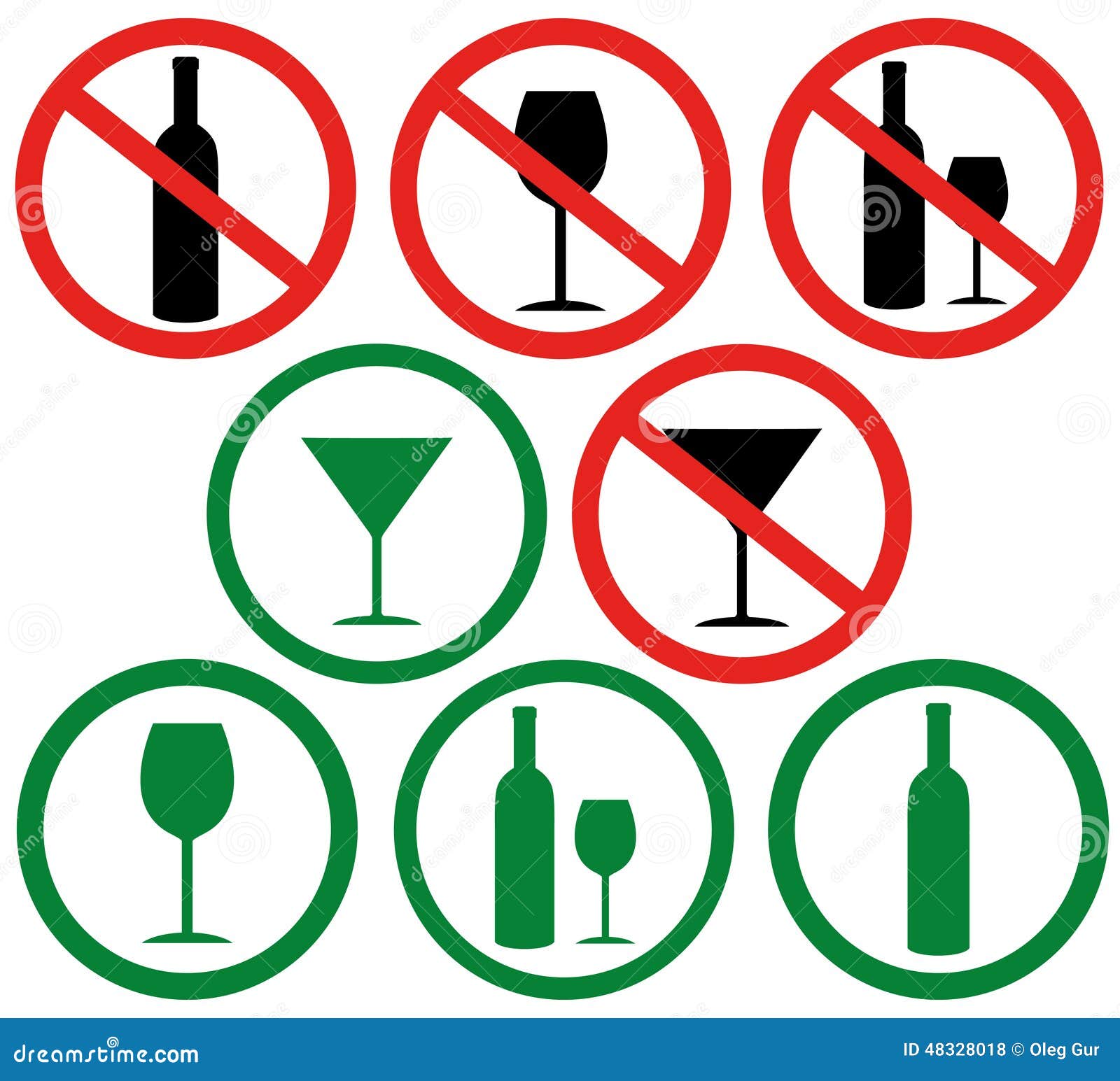 Dont drink stock vector. Illustration of dependence, abstract - 48328018