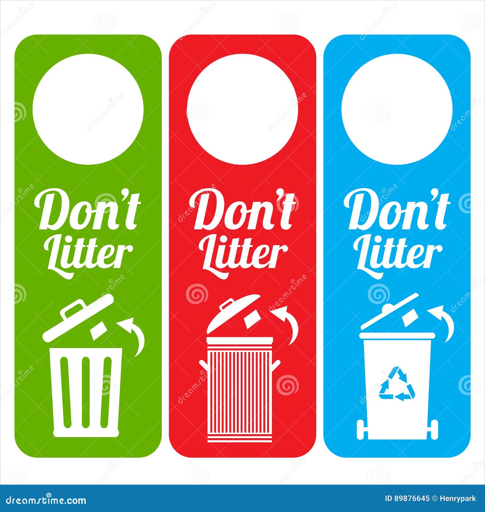 Dont litter stock vector. Illustration of infographic - 89876645