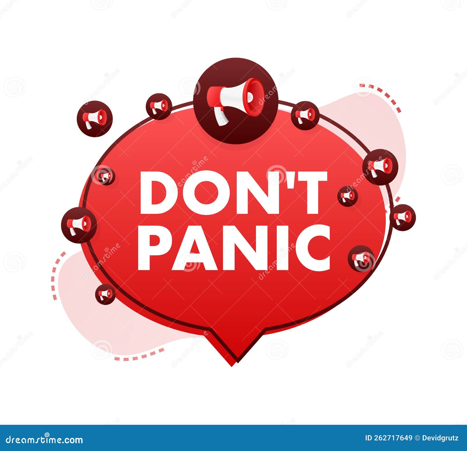 Dont Panic Sign, Label. Vector Stock Illustration. Stock Vector ...