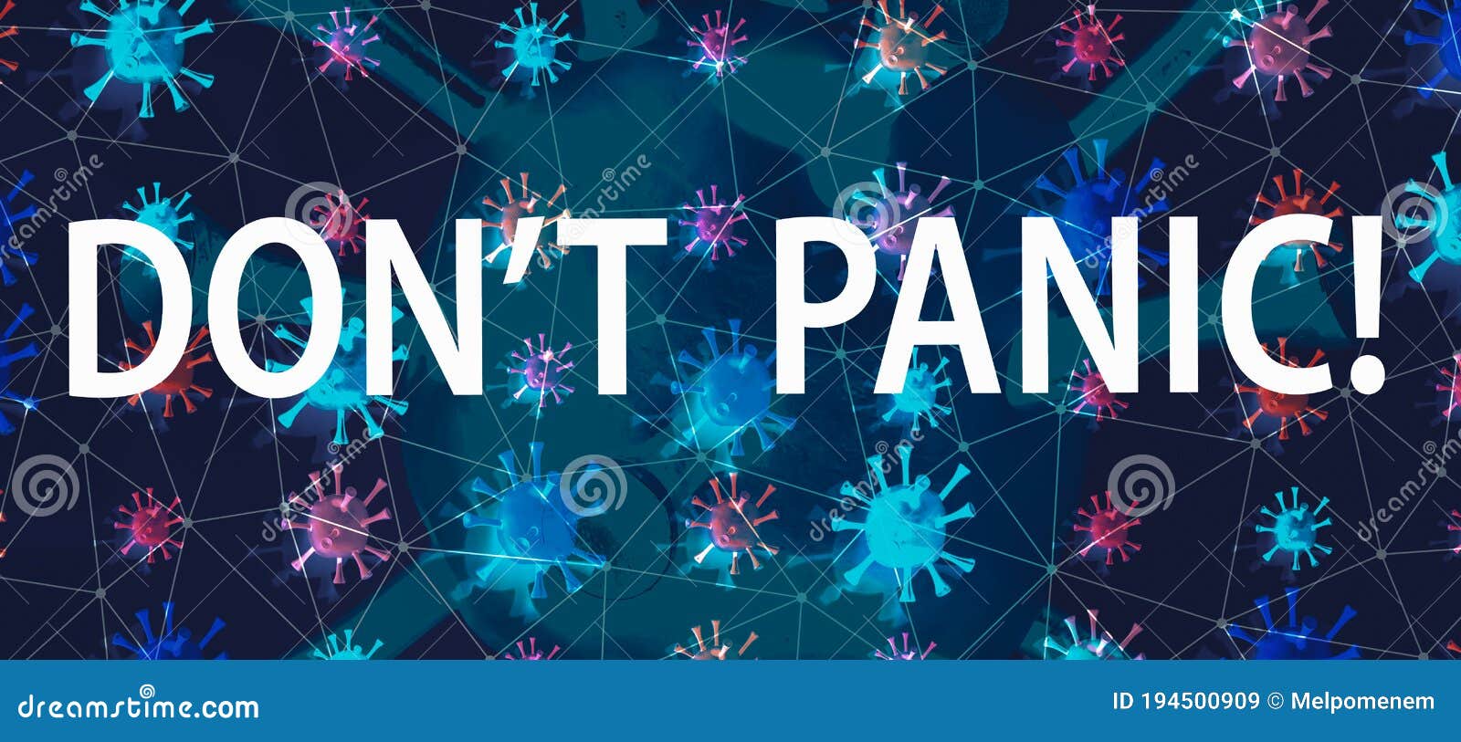 Dont Panic Theme With A Medical Waiting Room Background Stock ...