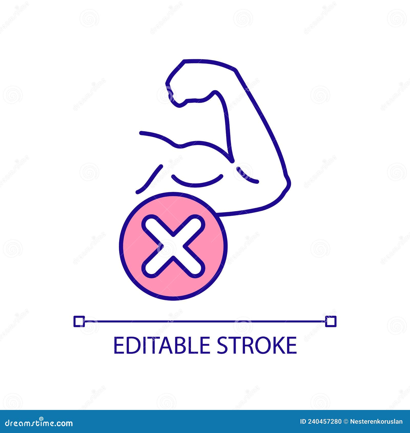 Dont Use Force RGB Color Icon Stock Vector - Illustration of cartoon ...