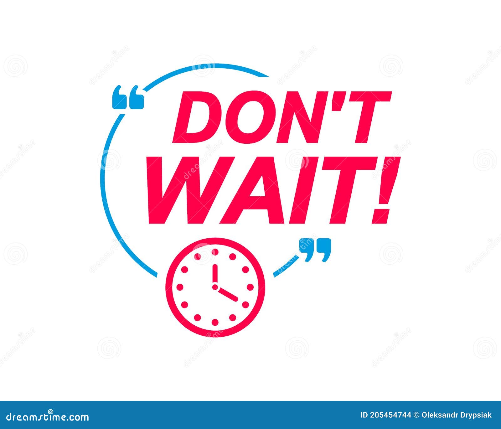 Dont Wait Labels. Speech Bubbles with Clock Icon. Advertising and ... Dont Wait Labels. Speech Bubbles with Clock Icon. Advertising and ...