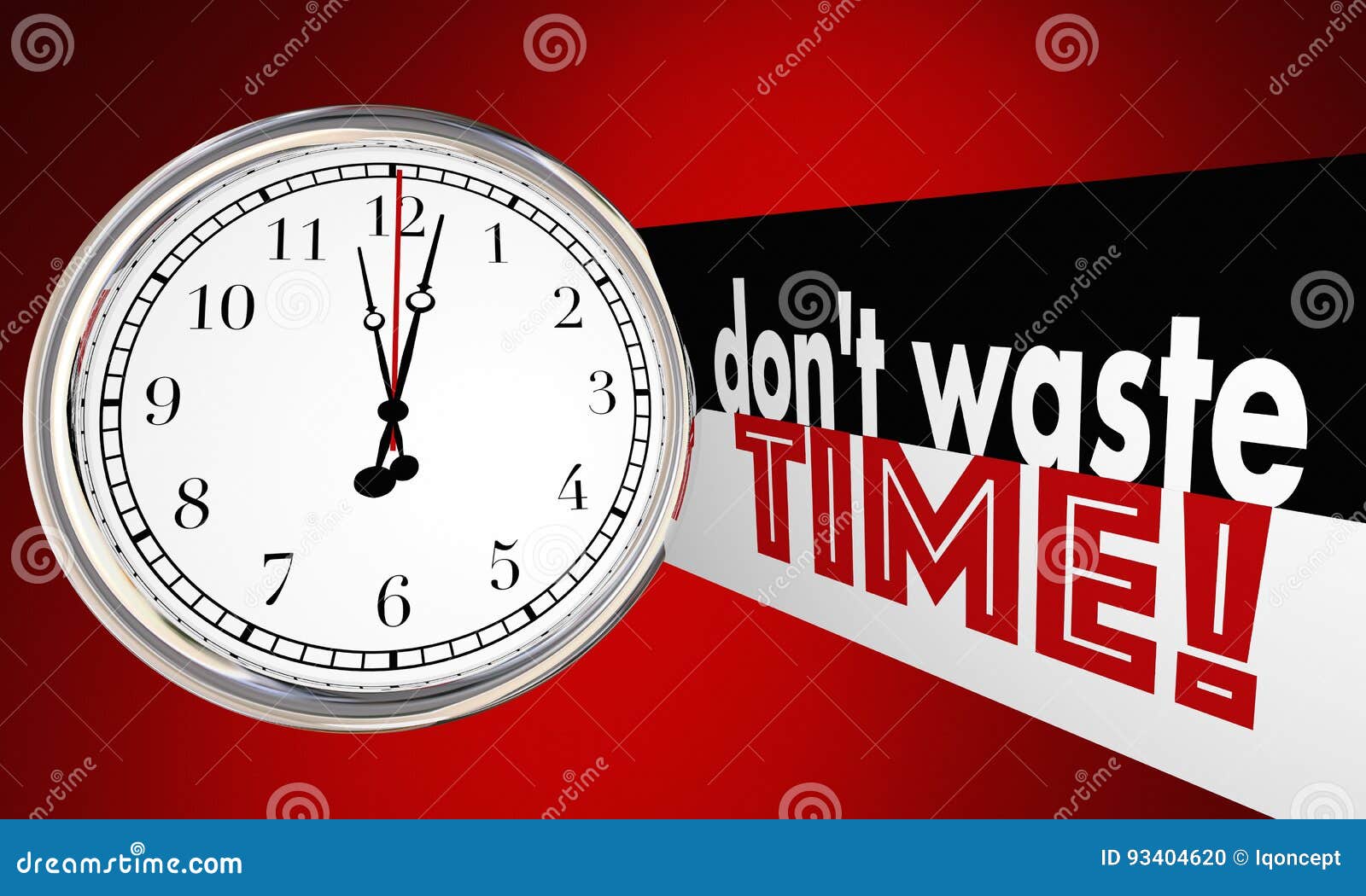 Waste Time Achievement And Catch Precious Alarm Clock. Management ...