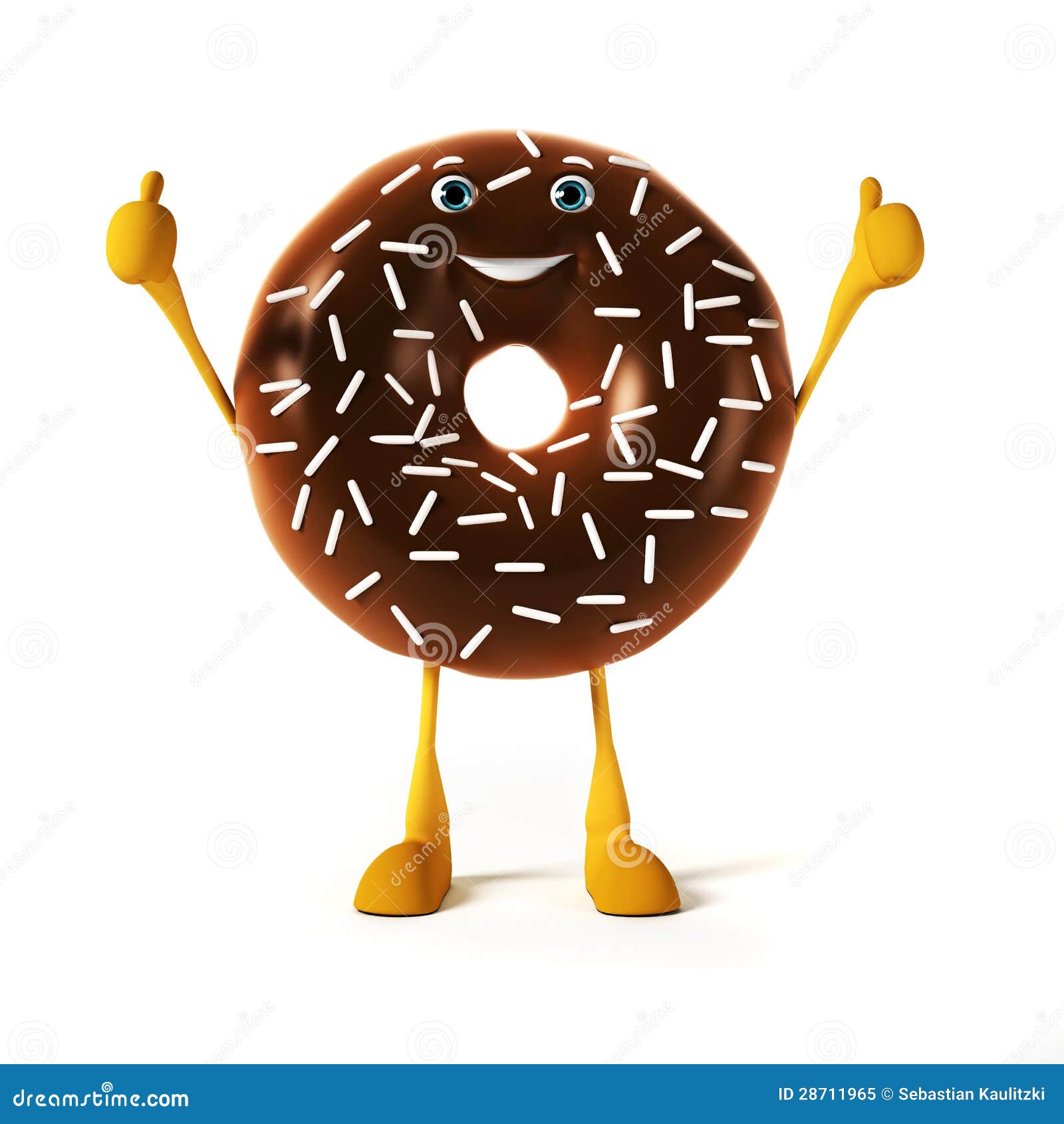 Donut character stock illustration. Illustration of circle - 28711965