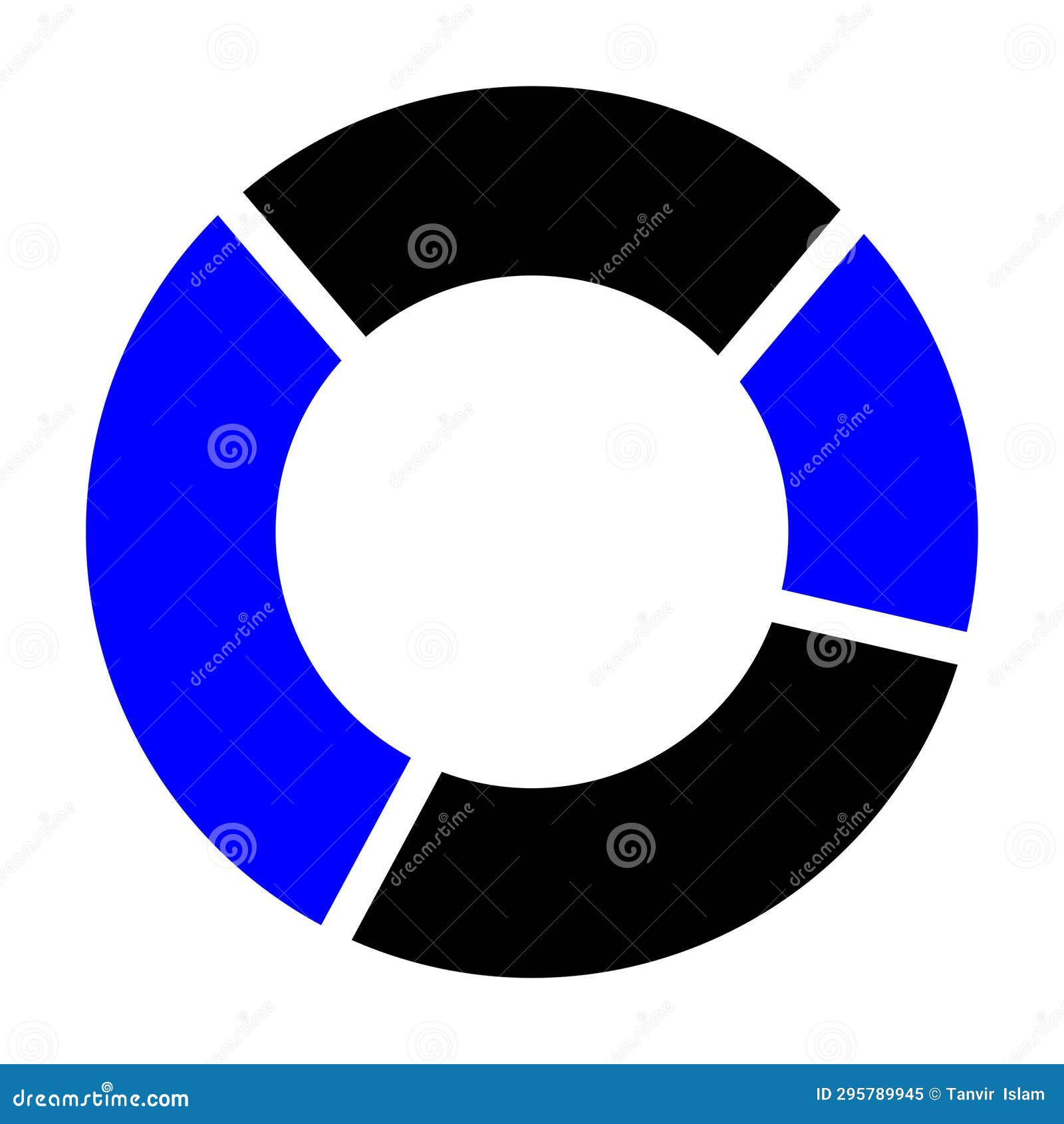 Donut Chart Icon stock vector. Illustration of sales - 295789945