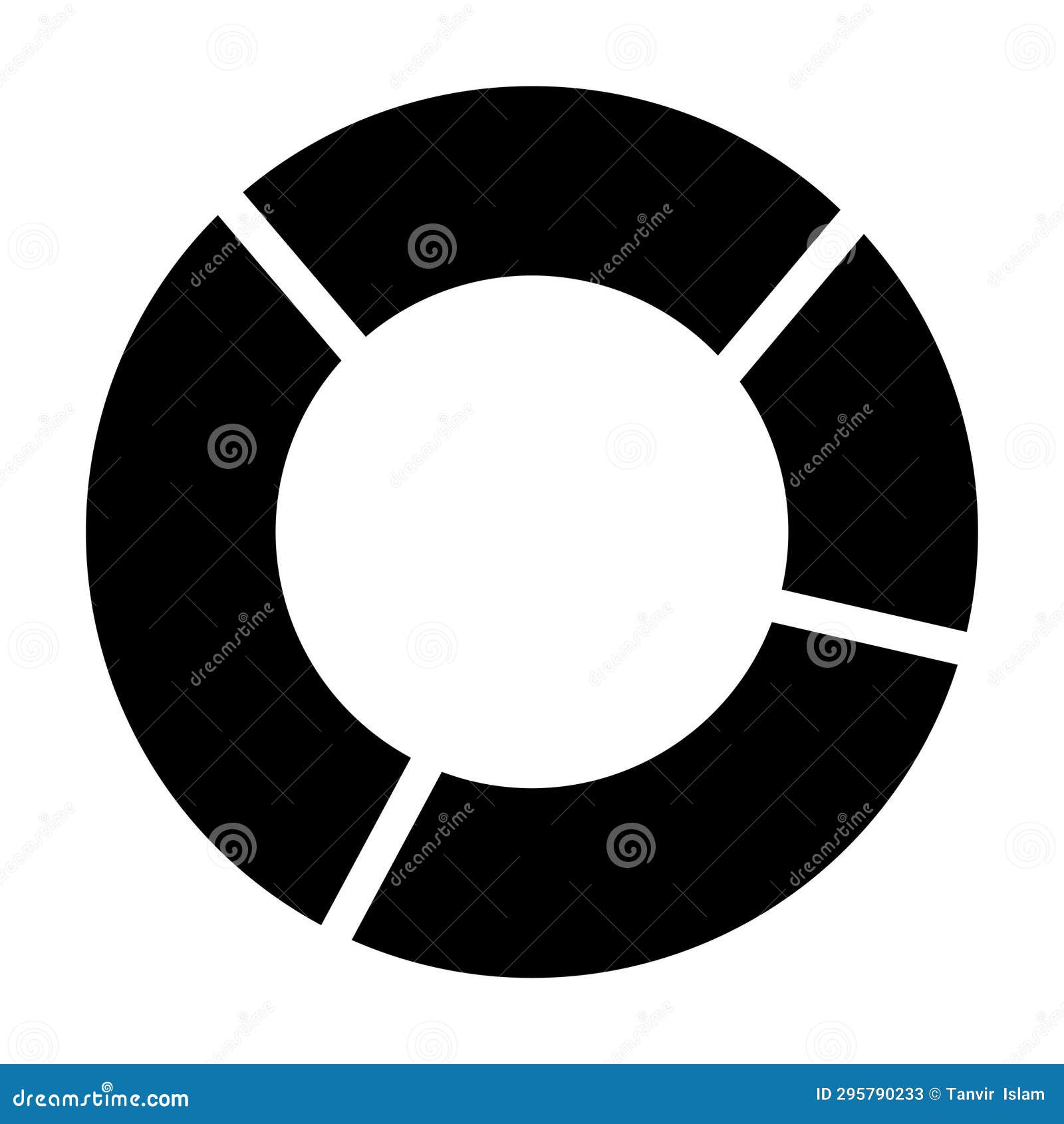 Donut Chart Icon stock vector. Illustration of statistics - 295790233