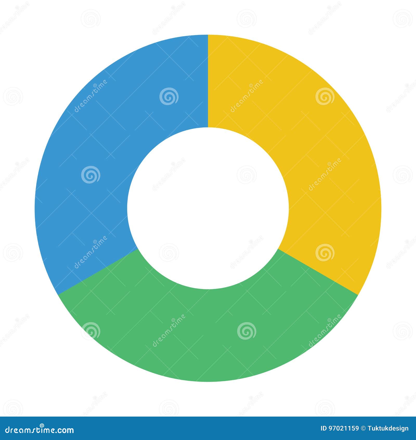 Donut Chart Icon Flat Color Vector Illustration Stock Vector ...