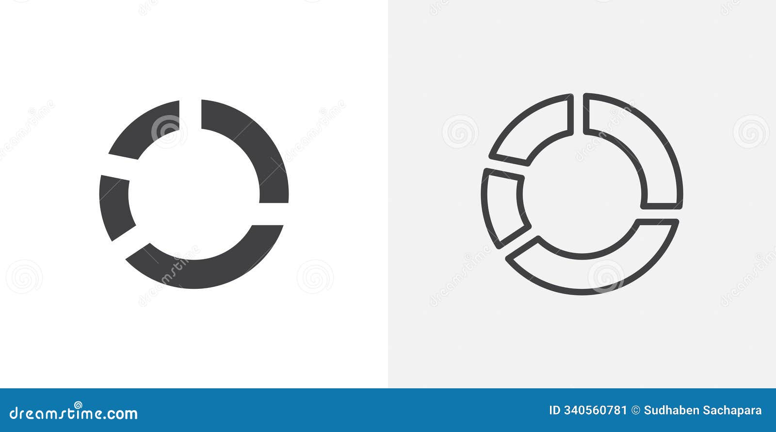 Donut Chart Graph Growth Diagram Infographics Elements Analysis Royalty ...