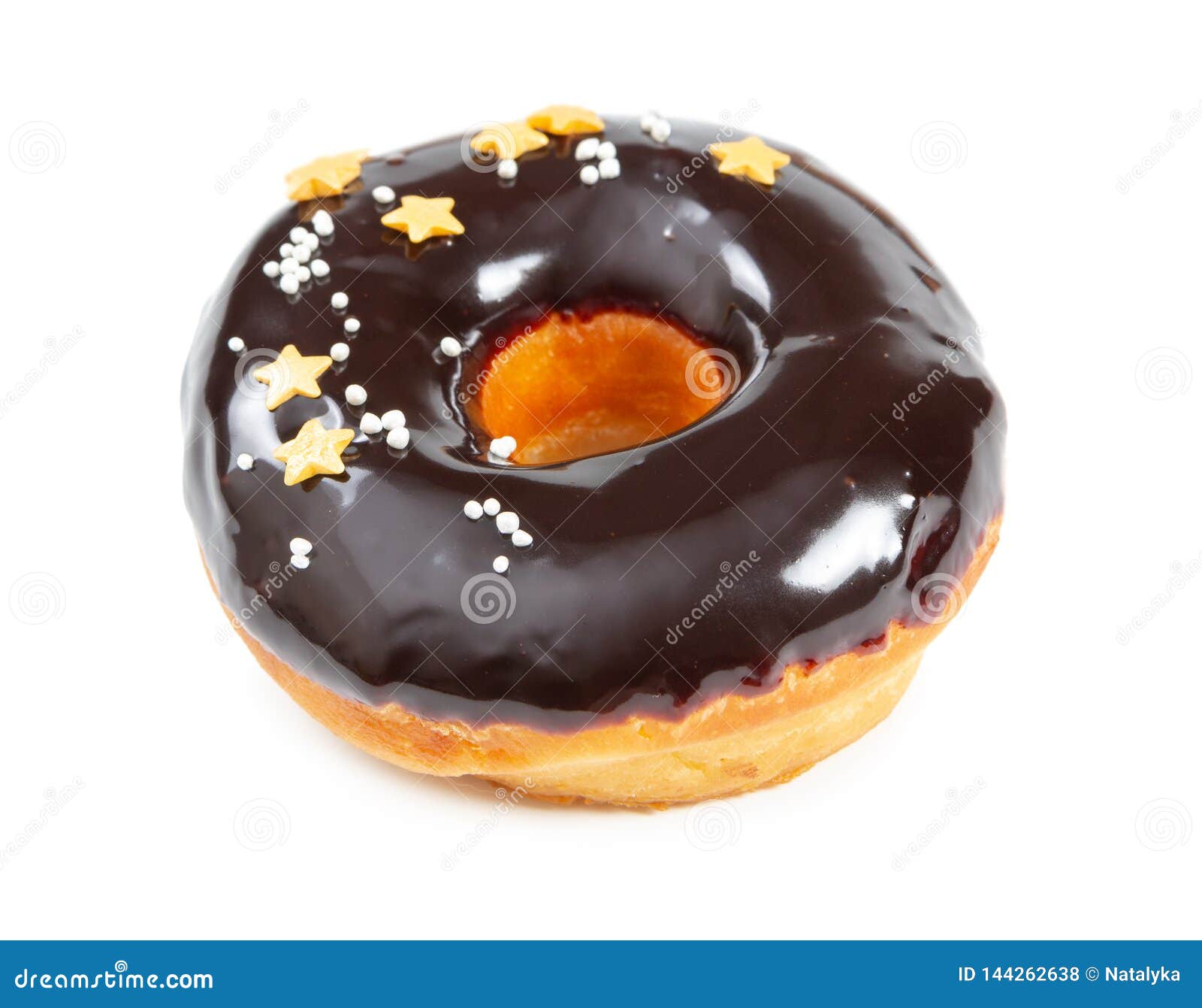 Donut with Chocolate Glossy Glaze Isolated on White Background Stock ... Donut with Chocolate Glossy Glaze Isolated on White Background Stock ...