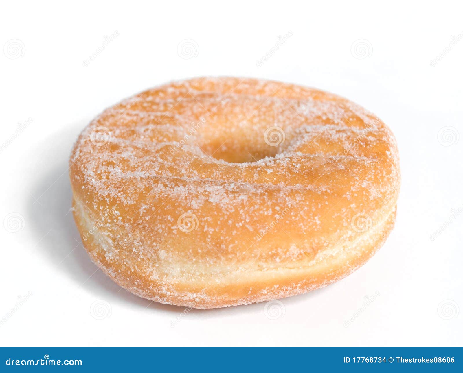 Donut Isolated On White Background. Round Cake, Top View. Dessert ...